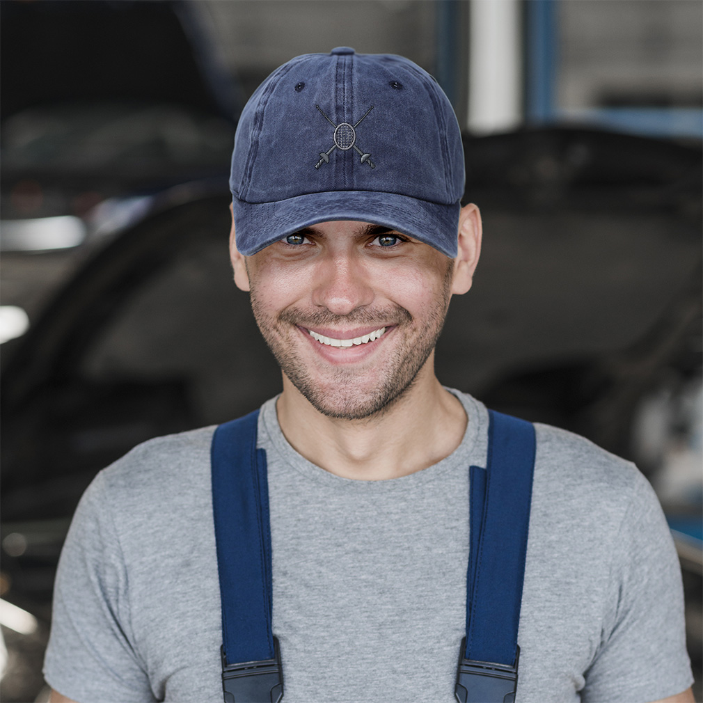 Soft Washed Baseball Cap Fencing Sport B Olympics Dad Hats For Men Soft Washed Baseball Cap Fencing Sport B Olympics Dad Hats For Men
