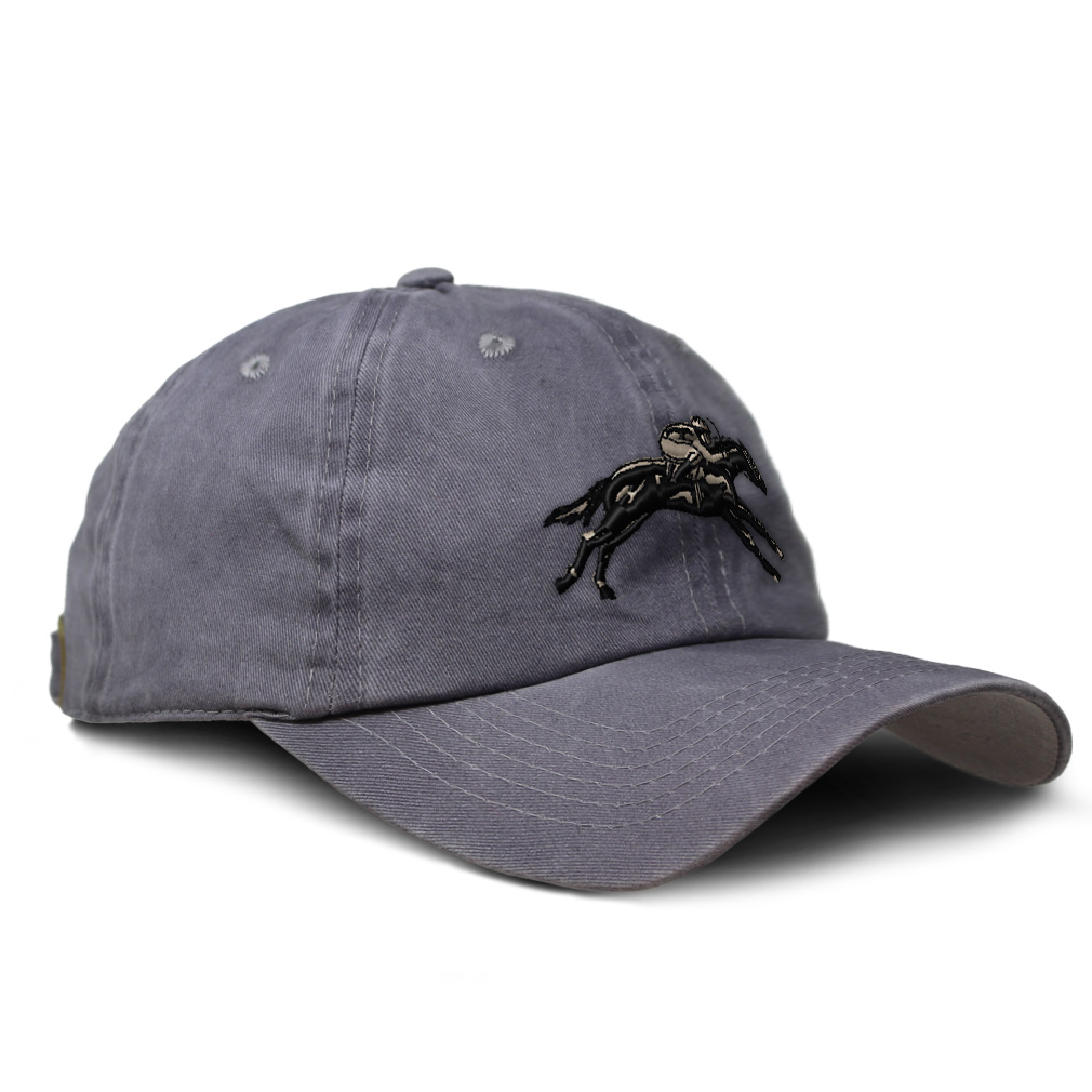 Washed Cotton Baseball Cap Jokey Horse Race Cotton Dad Hats for Men ...