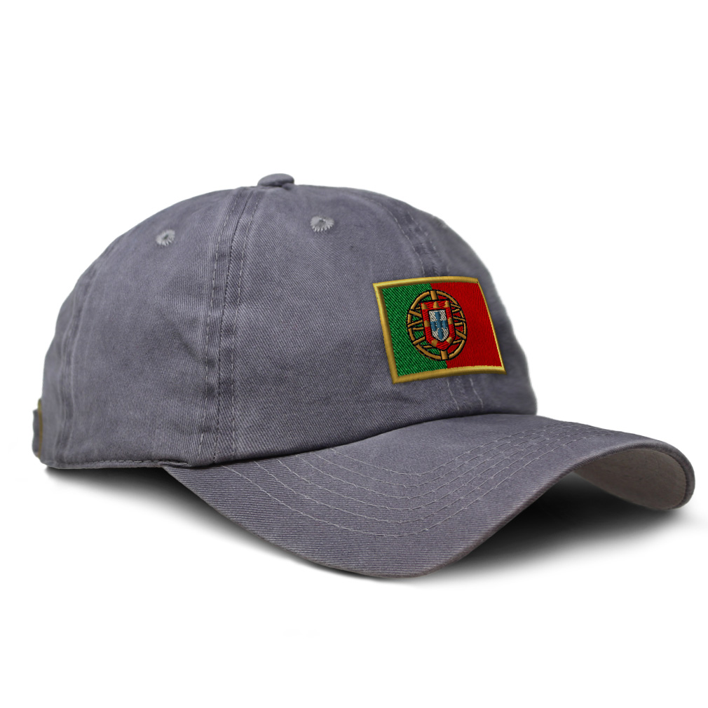 Soft Washed Baseball Cap Portugal Euro Cup Cotton Dad Hats for Men ...