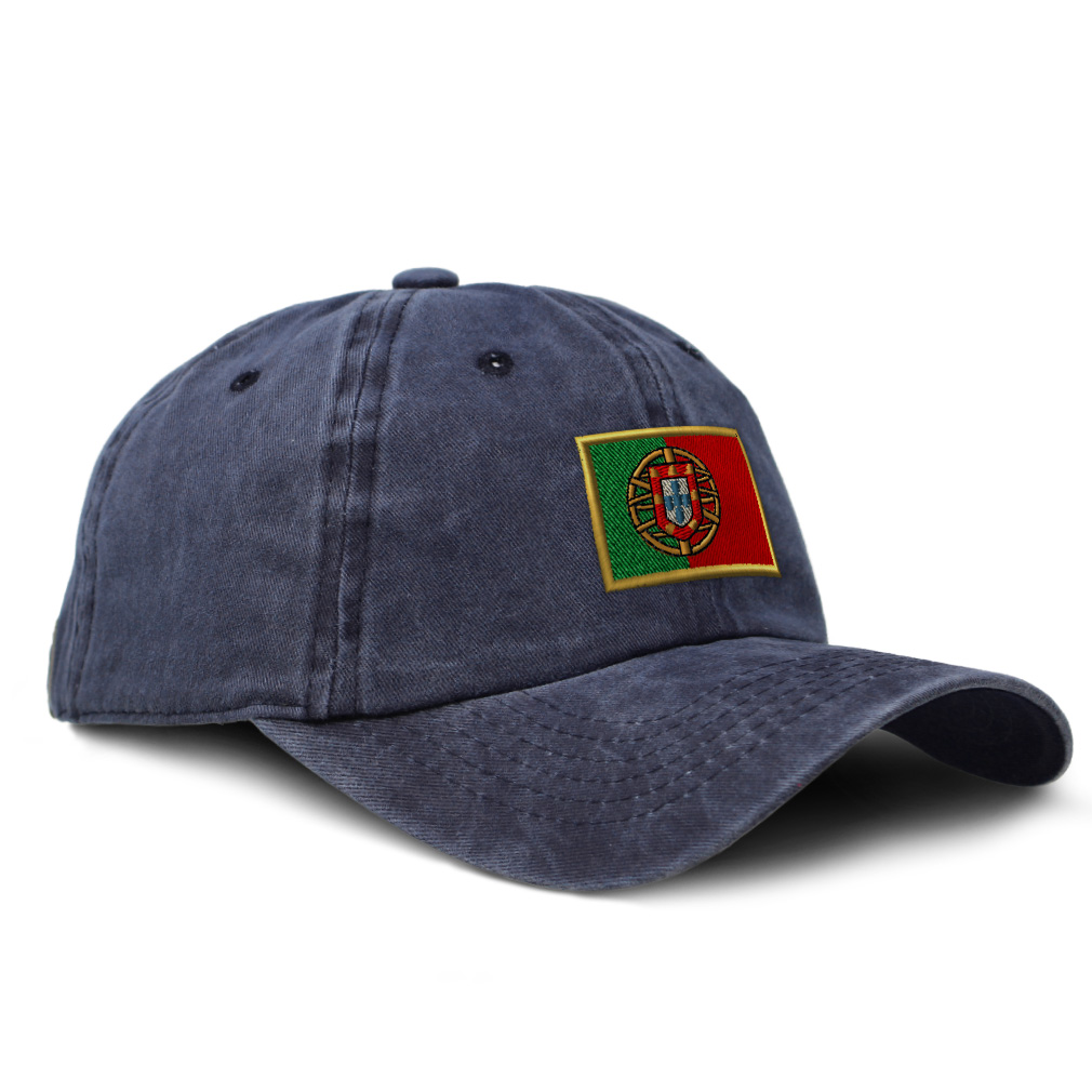 Soft Washed Baseball Cap Portugal Euro Cup Cotton Dad Hats for Men ...
