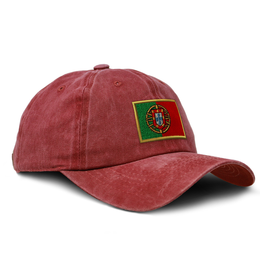 Soft Washed Baseball Cap Portugal Euro Cup Cotton Dad Hats for Men ...